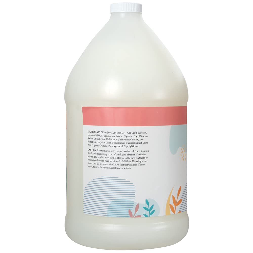 Ginger Lily Farms Botanicals All-Purpose Liquid Hand Soap Refill, 100% Vegan & Cruelty-Free, Apple Pear Scent, 1 Gallon (128 fl. oz.)