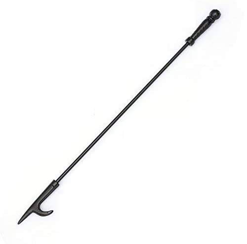 BenefitUSA Campfire Fireplace Fire Poker Tool Extra Long 26.5", Black