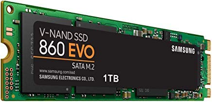 SAMSUNG 860 EVO SSD 1TB - M.2 SATA Internal Solid State Drive with V-NAND Technology (MZ-N6E1T0BW)
