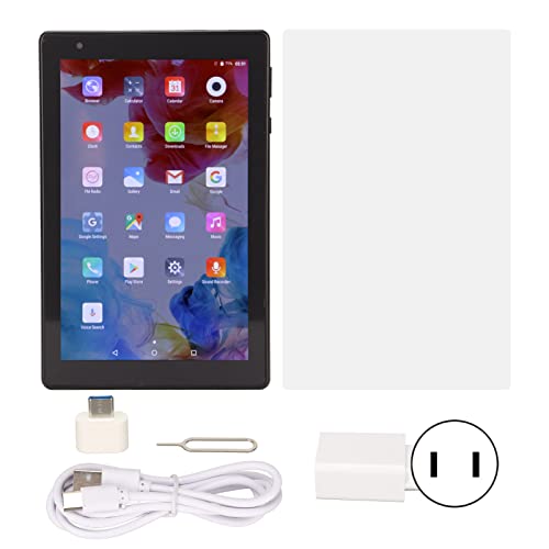 8 Inch Tablet, 8 Inch IPS LCD Dual Standby Dual Card 3 Card Slots Green 2GB RAM 32GB ROM Calling Tablet 100240V for Android5.1 Games (US Plug)