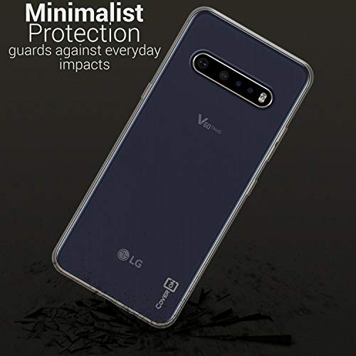 CoverON Slim TPU Rubber FlexGuard Series for LG V60 ThinQ 5G Case - Clear