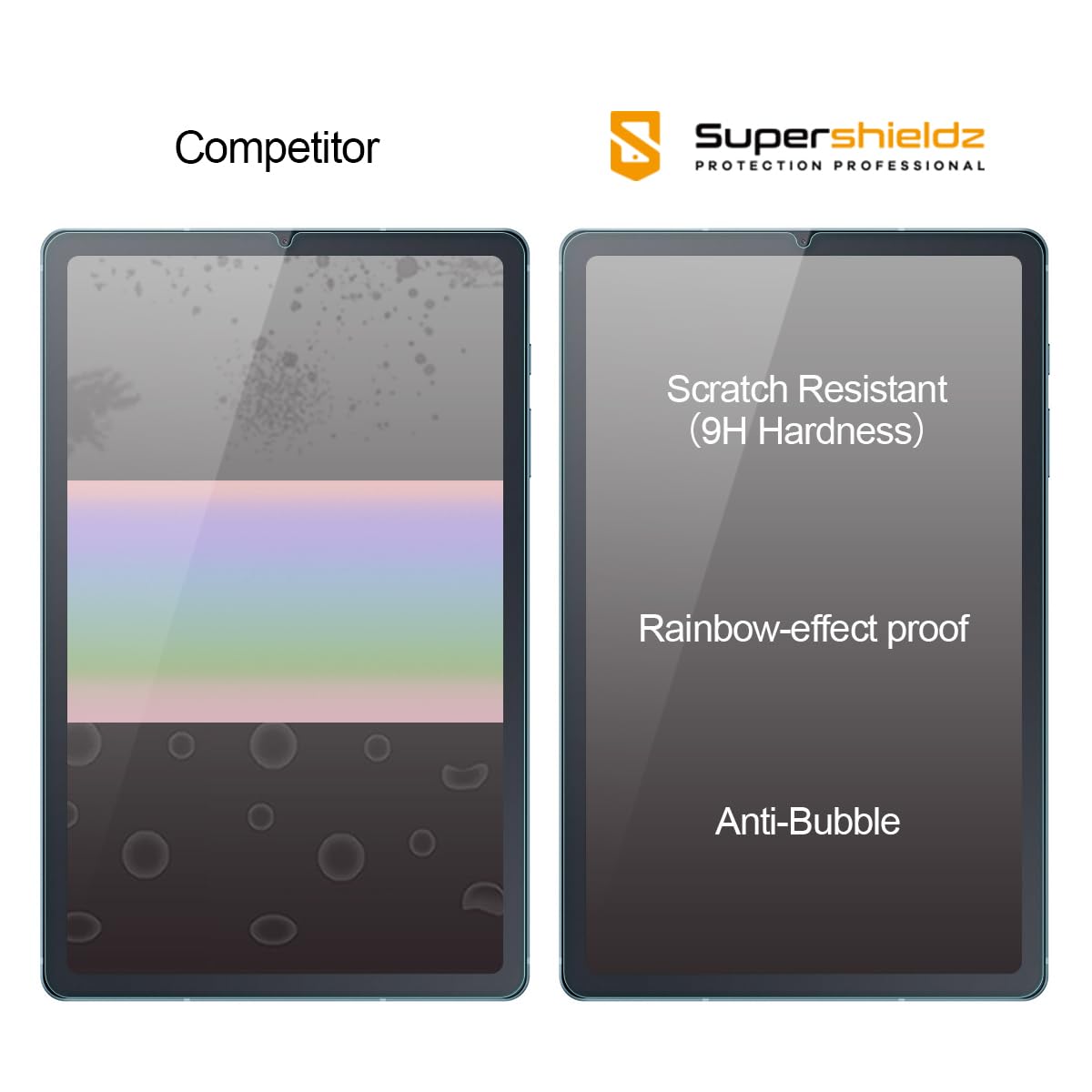 Supershieldz (2 Pack) Designed for Samsung Galaxy Tab S6 Lite 10.4 inch (2024/2022/ 2020) Screen Protector, (Tempered Glass) Anti Scratch, Bubble Free