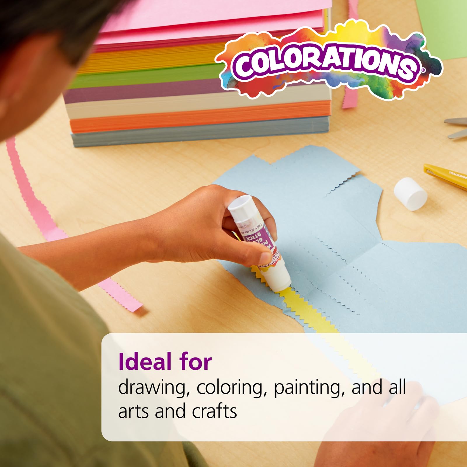 Colorations Construction Paper,Sky Blue,9 inches x 12 inches,200 Sheets,Heavyweight Construction Paper,Crafts,Art,Kids Art,Painting,Coloring,Drawing,Creating,Paper,Art Project,All Purpose