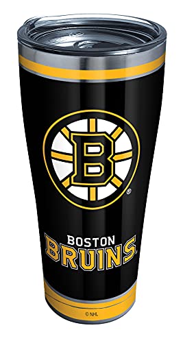 Tervis Triple Walled NHL Boston Bruins Insulated Tumbler Cup Keeps Drinks Cold & Hot, 30oz - Stainless Steel, Shootout