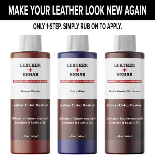 Leather Color Restorer - Khaki Beige - Repair & Restore Furniture, Couch, Car Seat, Shoes, Jacket and Boots - 4 oz.