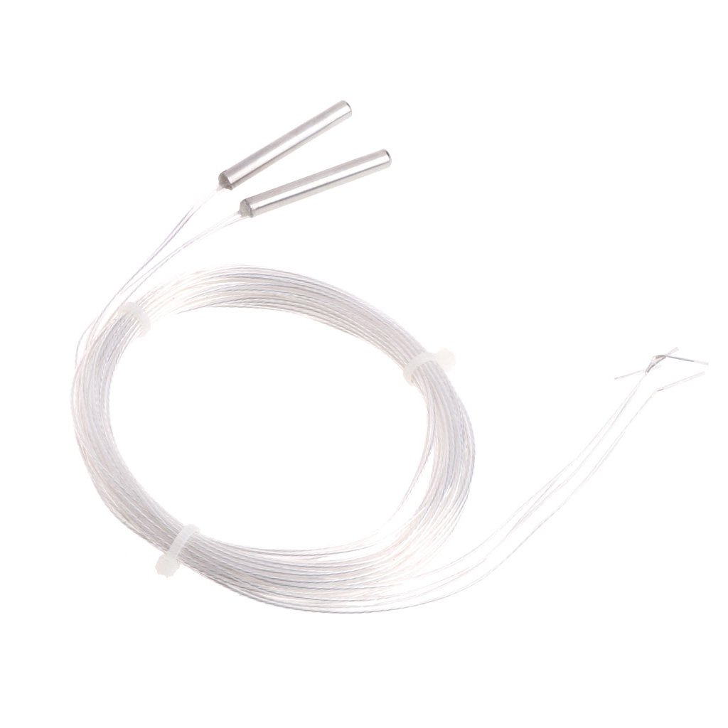 Abnana 2X 2m PT1000 Probe 4mm30mm RTD Platinum Resistance Sensor 2 Wires Thermocouple