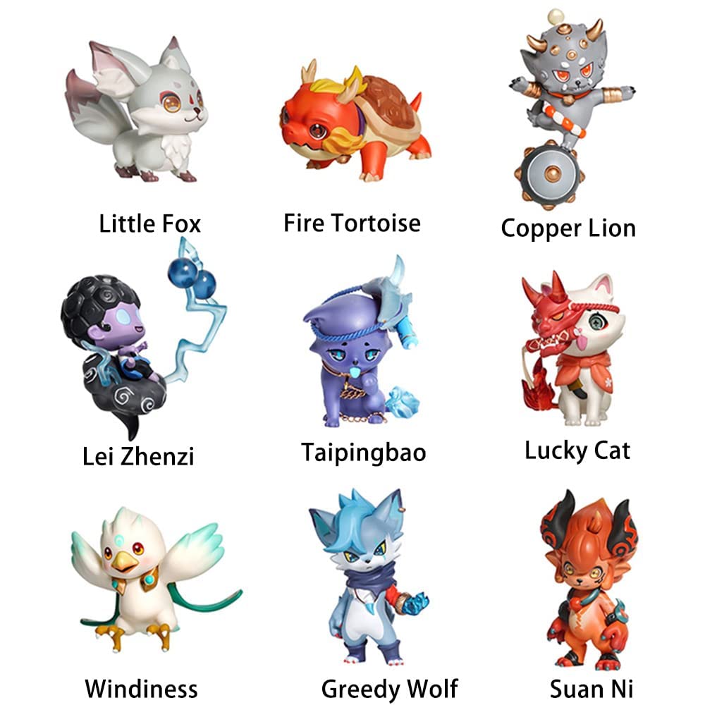 Magical Animal Series Blind Box Mystery Box Cute Collectible Figures Action Kawaii Model Birthday Surprise Random Trendy Room Desktop Decroration(1 Pack)