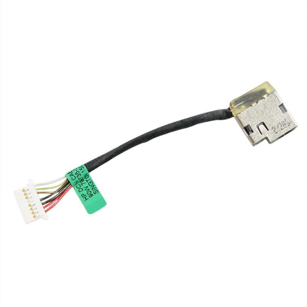 AC DC in Power Jack Charging Port Cable for Compatible with HP Part Number 799735-F51 799735-S51 799735-T51 799735-Y51 855995-001 L22528-001 808155-001