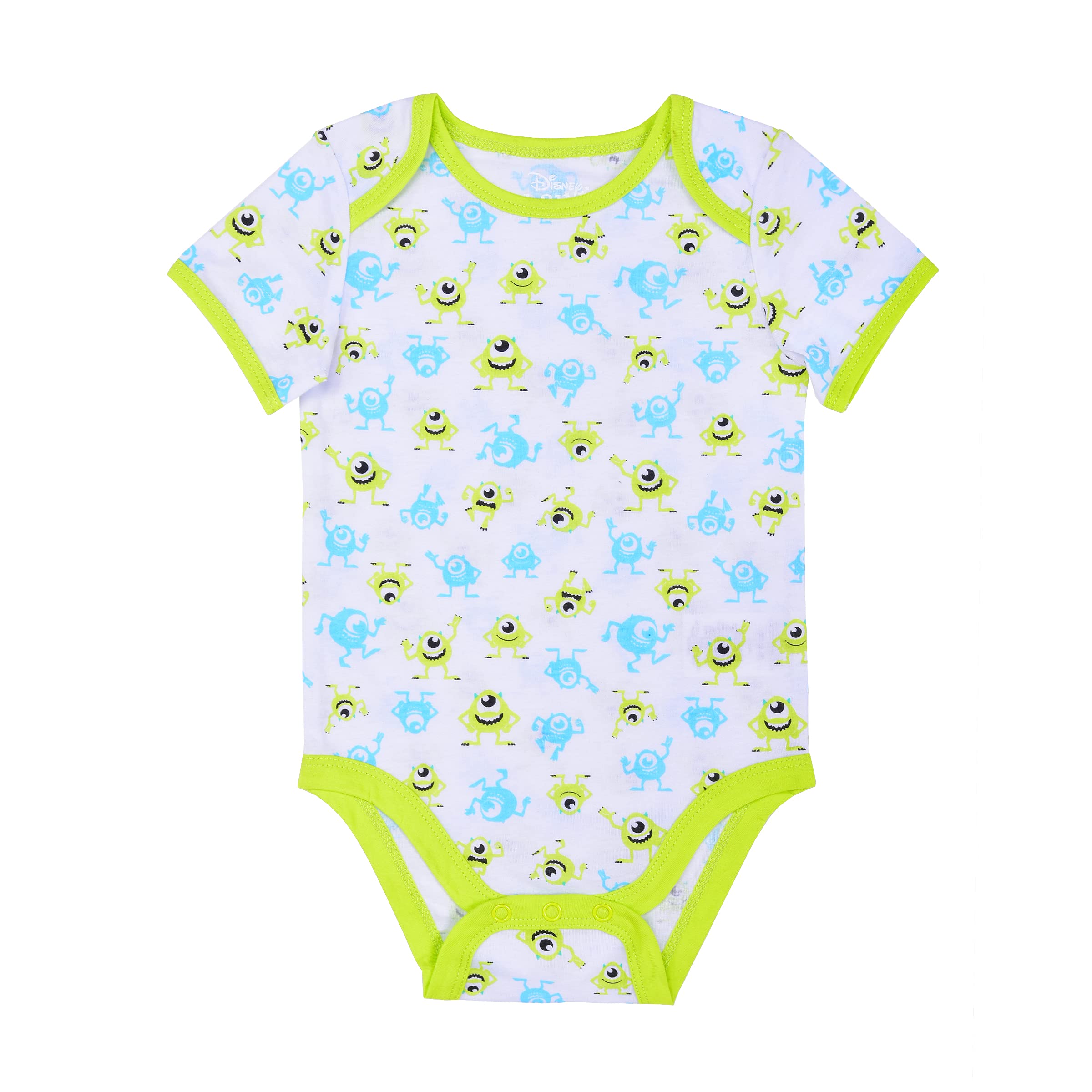 Disney Baby-Boys Donald Bodysuit and Bib, Red, 6-9 Months (Pack of 3)