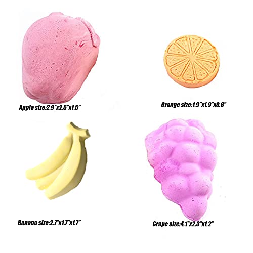 Lava Block Chew Toys Teeth Grinding Pet Lava Block Calcium Stone for Chinchilla Hamster Mouse Squirrels and Small pet 4 Pack