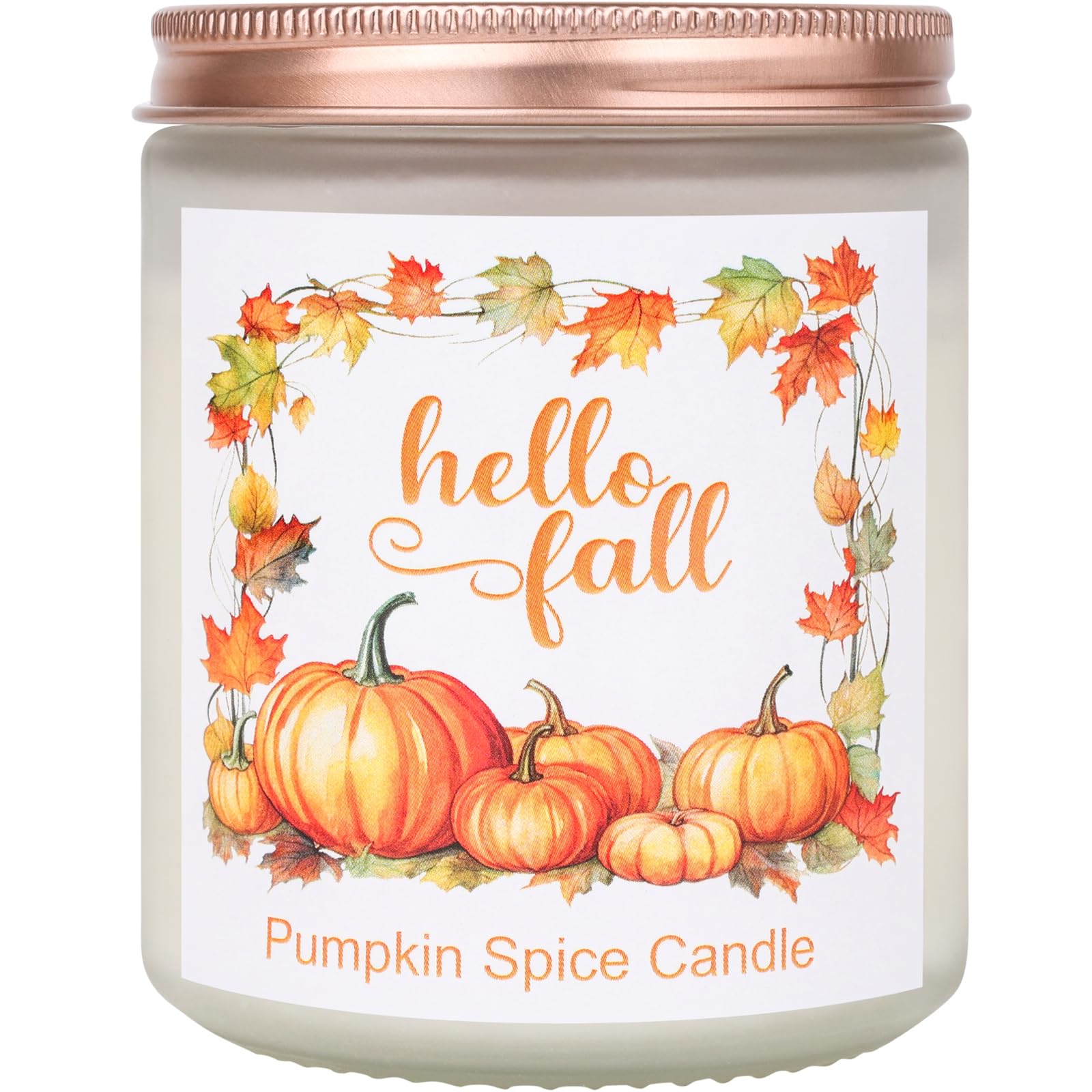 Thanksgiving Gifts, Fall Candles for Fall Decor Indoor, Pumpkin Scented Candle, Autumn Candles, Fall Decorations for Thanksgiving, Home Spice Candle Pumpkin Fall Soy Candles.