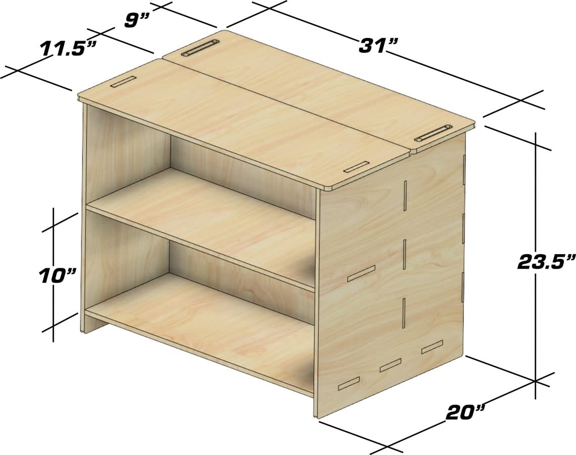 Bush Acres Montessori with Hidden Storage - Montessori Wooden Furniture – Nursery Gift – Woodenshelf