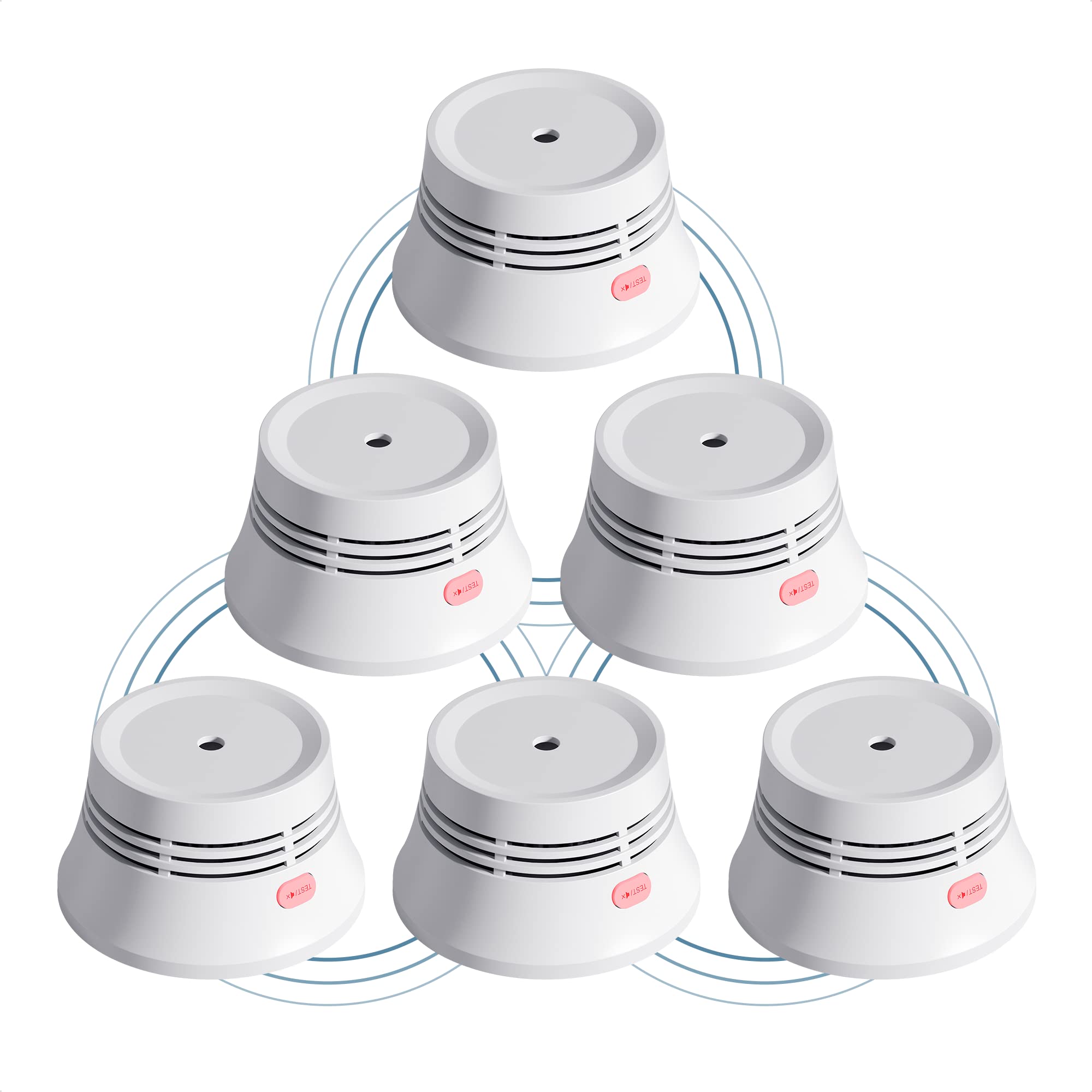 AEGISLINK Fire Alarm Smoke Detector with Photoelectric Sensor, 10-Year Battery Smoke Alarm, S220