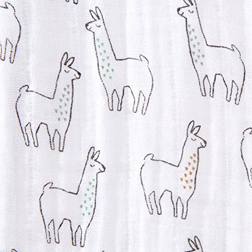 Halo 100% Cotton Muslin Sleepsack Wearable Blanket, Llama Print, Medium