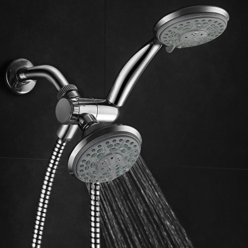 Aquadance by HotelSpa 24-Setting Slimline Showerhead and Hand Shower Combo