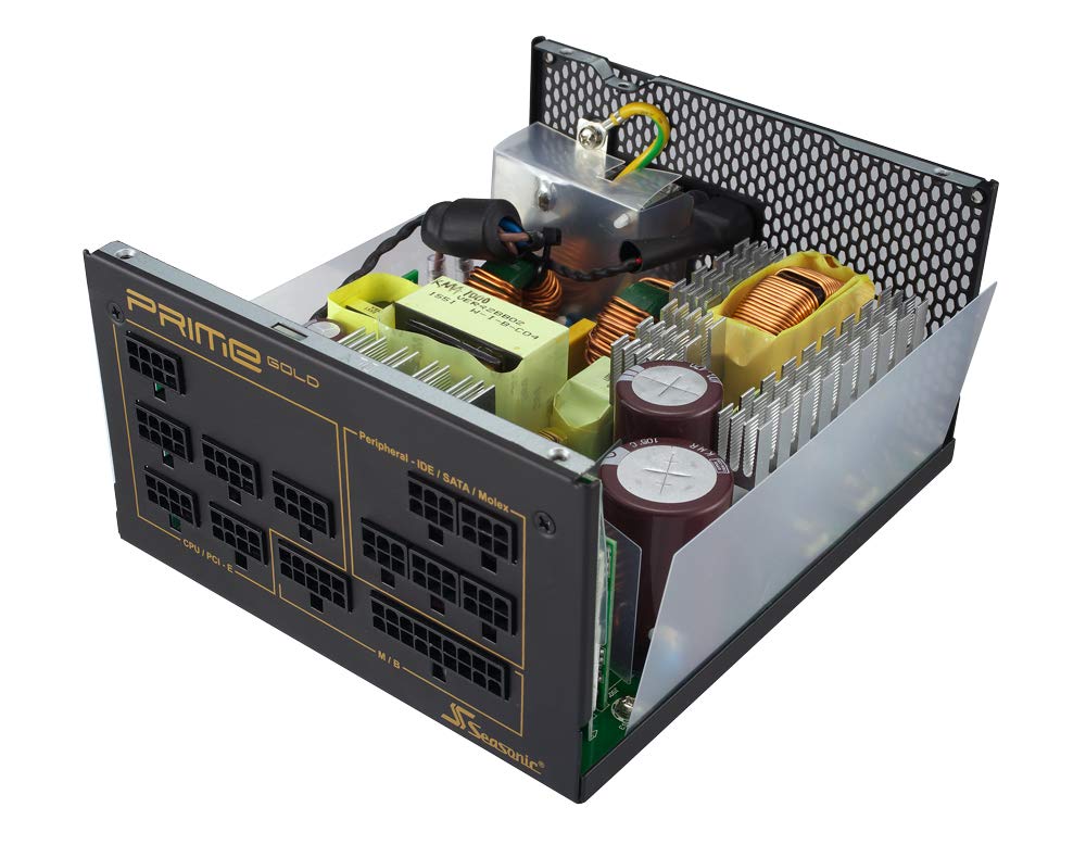 Seasonic PRIME GX-1300 | 1300W | 80+ Gold | Full Modular | ATX Form Factor | Low Noise | Premium Japanese Capacitor | 12 Year Warranty | Nvidia RTX 30/40 Super & AMD GPU Compatible (Ref. SSR-1300GD)