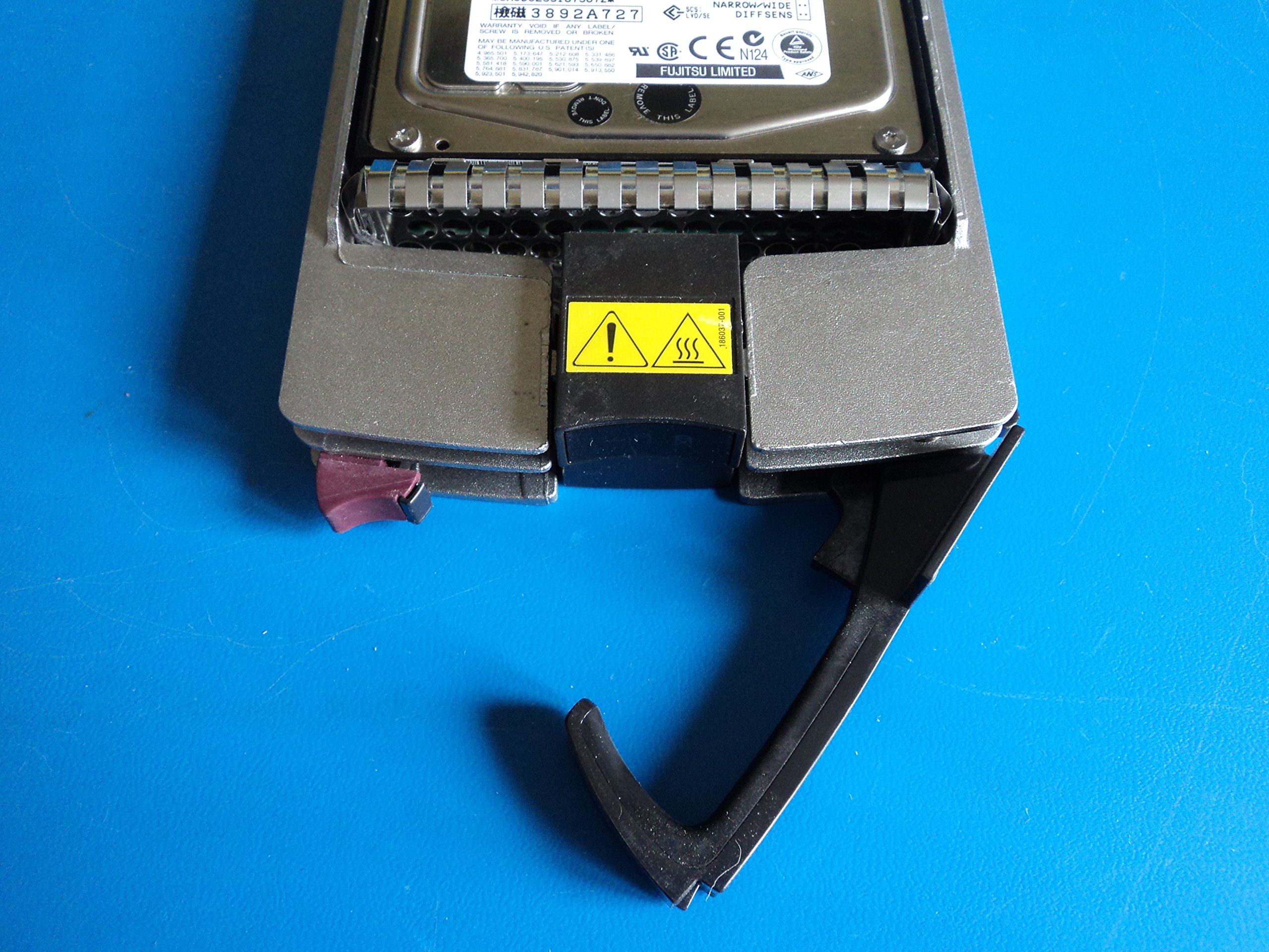 Compaq 18.2GB 10K U3 SCSI HDD, BD018635C4, 180726-002, MAJ3182MC, CA05668-B33600DL, 152190-001 W/Tray