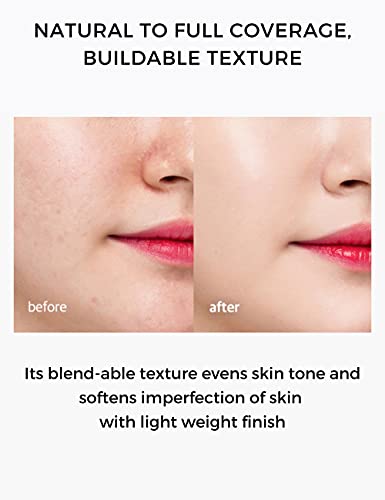 SELFBEAUTY UNICONIC Moisturizing Cushion Foundation 15g #21. Pure Ivory | Foundation Makeup | Compact Face Makeup Concealer | Face Compact Makeup Foundation (#21. Pure Ivory)