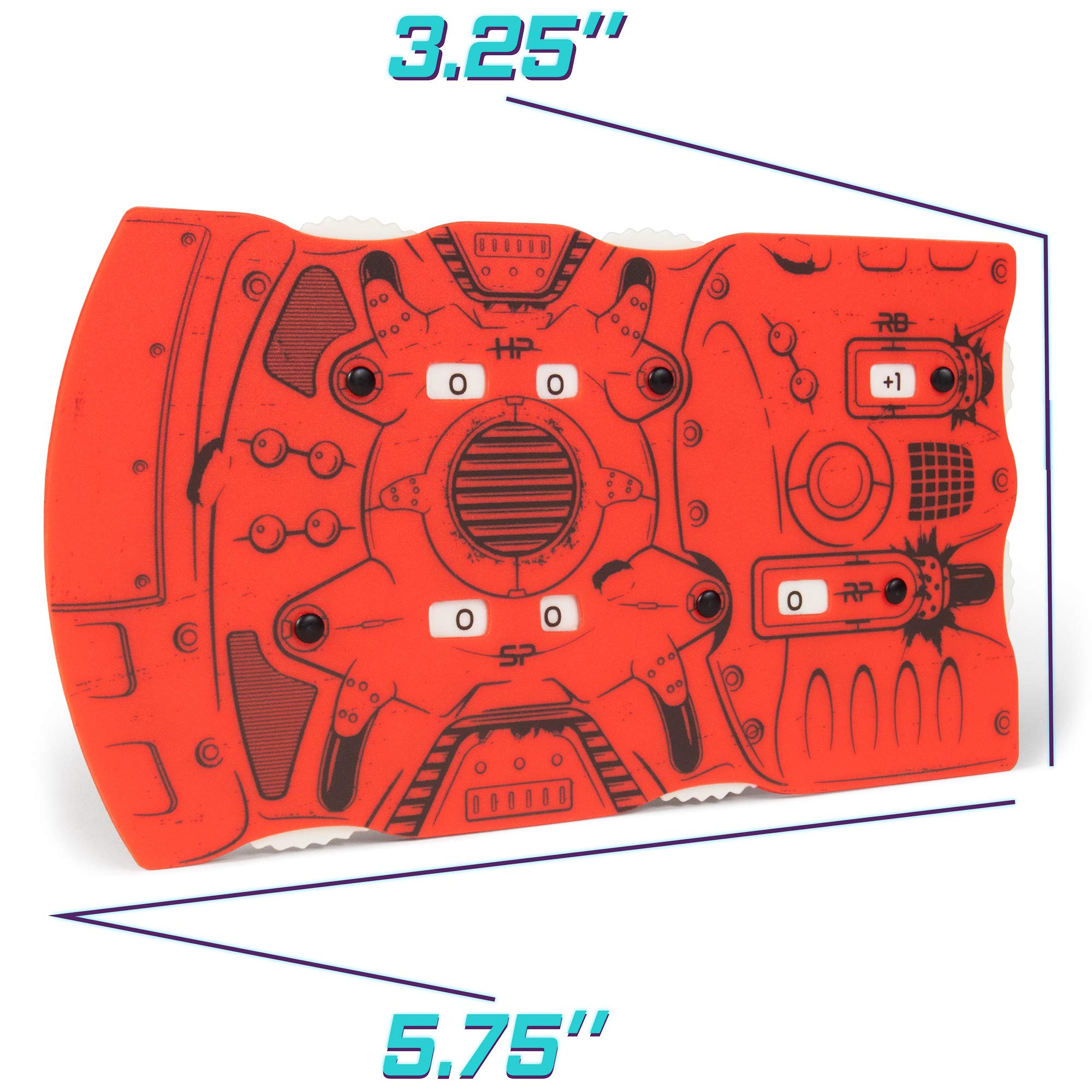 5-Pack Sci-Fi Pocket Health Trackers - Space Alien, Retro Tabletop RPG Role Playing Game Accessory - Character HP Tracker Compatible with Starfinder and Dungeons & Dragons