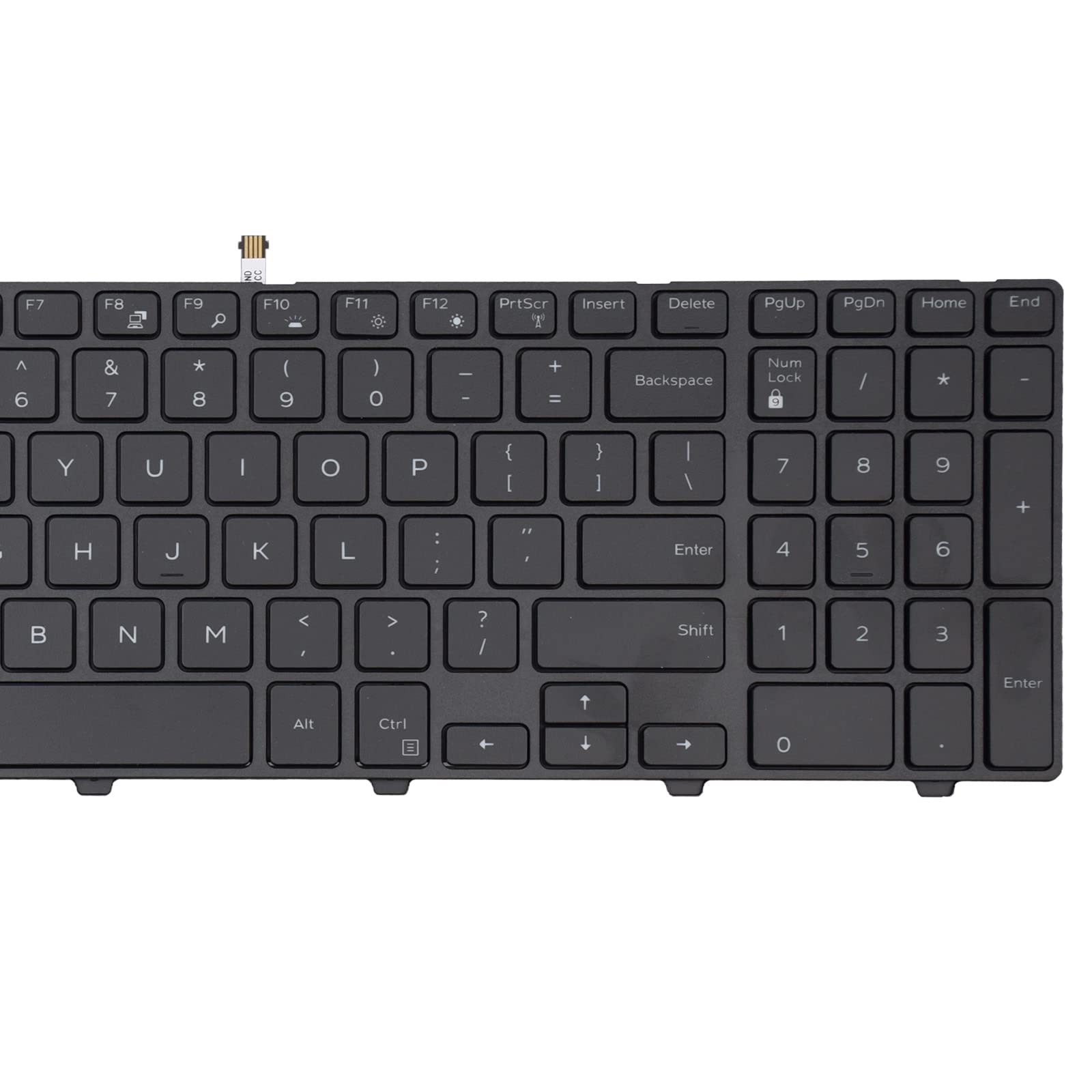 SUNMALL New Laptop Notebook Replacement Keyboard with Backlit Compatible with Dell Inspiron 15 3000 3541 3542 5547 Black US Layout