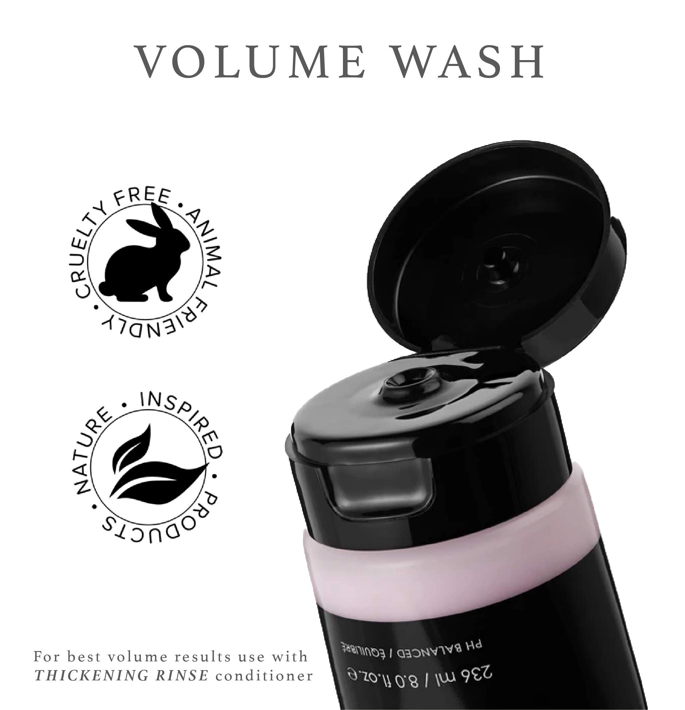 RAINCRY Volume Wash Shampoo β Natural, Professional Hair Product with Salon Stylist Quality for Fine to Normal Hair β 236 mL