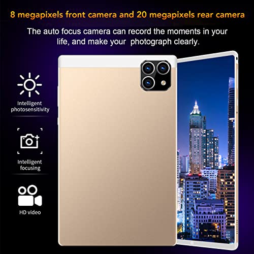 8 Inch Tablet 4GB RAM 64GB ROM 1920x1200 HD Tablet PC 100240V 8800mAh Travel Battery (US Plug)