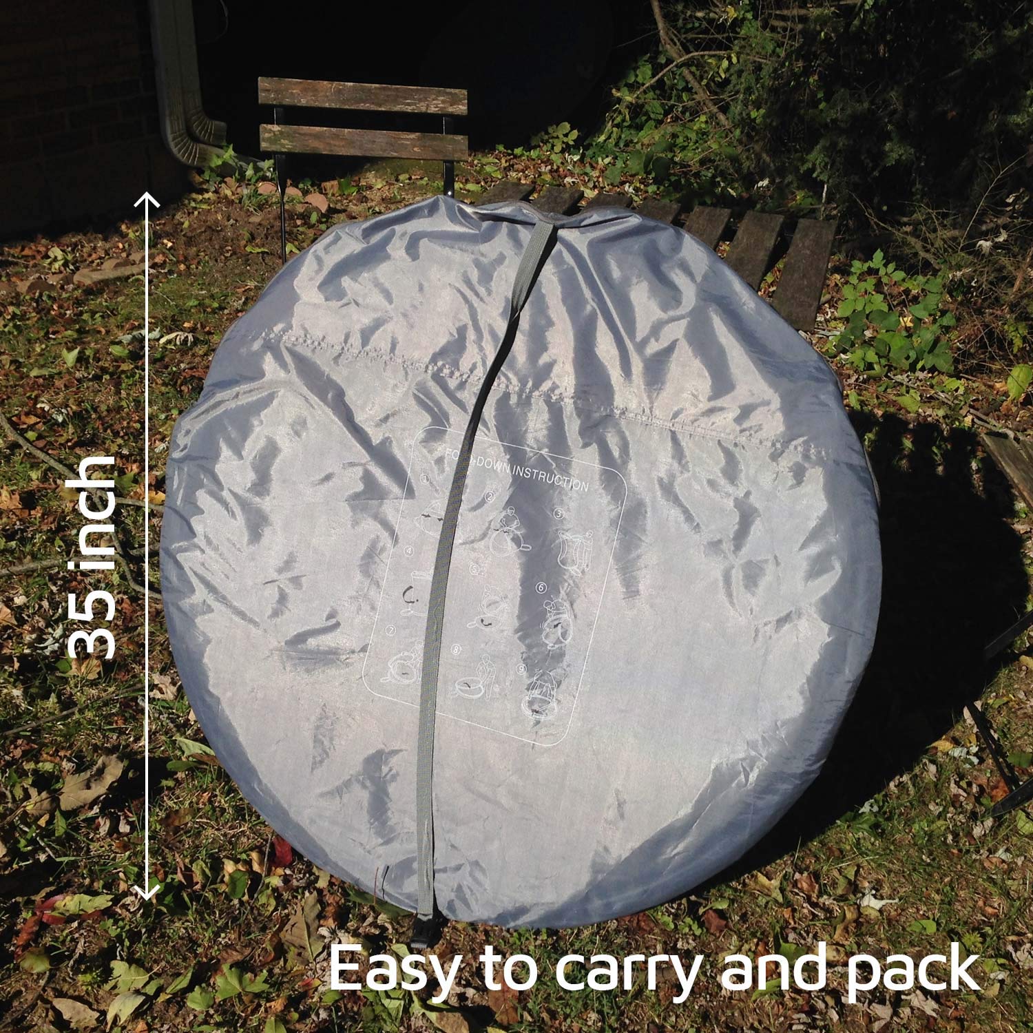 4 Person Easy Pop Up Tent, 9.5‘x6.6’x52'',Waterproof Automatic Setup Tent, 2 Doors-Instant Family Tents for Camping, Hiking & Traveling, Green