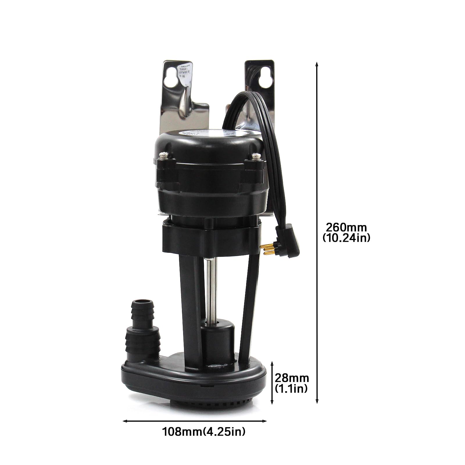 7623063 Water Pump Assembly Compatible with manitowoc Ice Machine made by OEM Parts Manufacturer for A, B, C, E, G, H, J, K, M, P and Q Series,115V, 60Hz, 6W