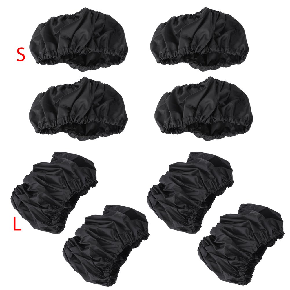 Wheel Cover, 8 Pcs Wheel Case Jogger Wheel Cover Infant Pram Stroller Wheel Cover Wheelchair Wheel Covers Stroller Accessories (L)