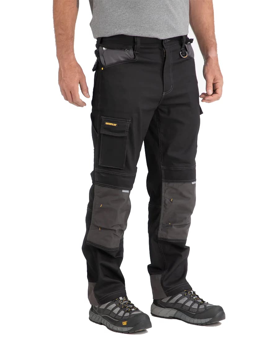 Caterpillar Men's H2O Defender Pant (Regular and Big & Tall Sizes), Black/Graphite, 36W x 32L