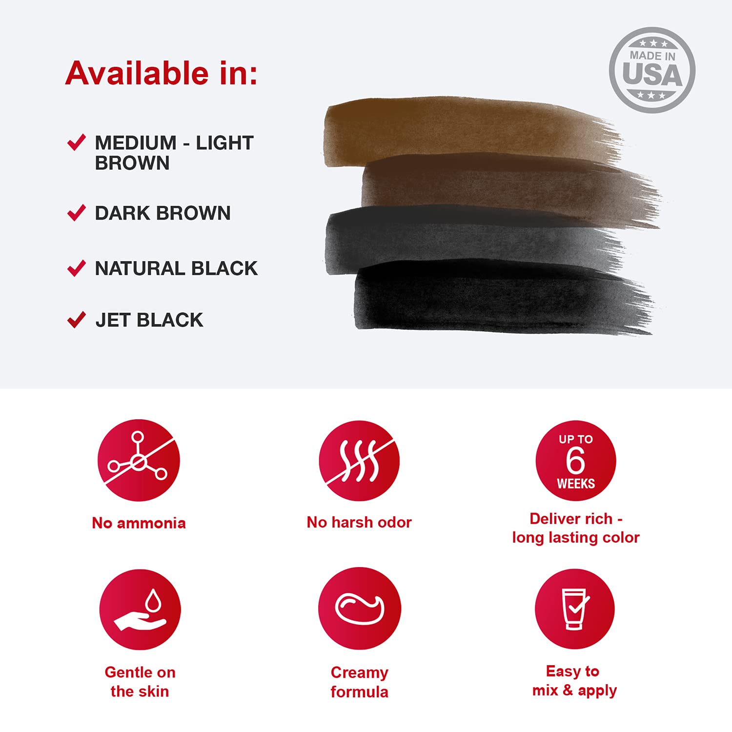 Godefroy Barbers Choice 3 Application Beard and Mustache Dye For Men, 6 weeks of Cover For Gray Facial Hair, Light Medium Brown