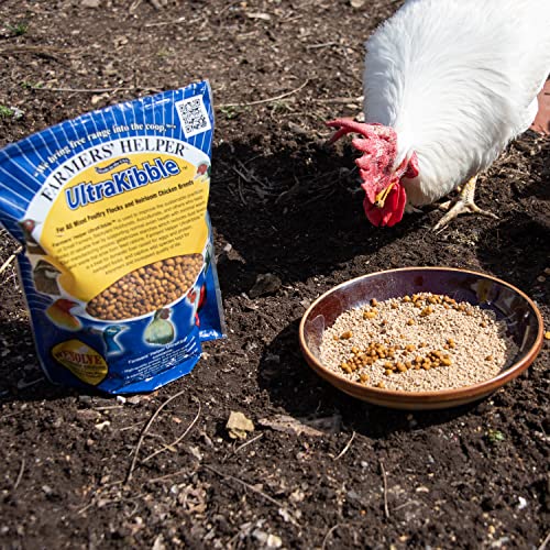 Farmers' Helper UltraKibble Food For Chickens, Turkeys, Peafowl, Guinea Fowl, Geese, Pheasants and Ducks, 28 Ounce, 6 Pack