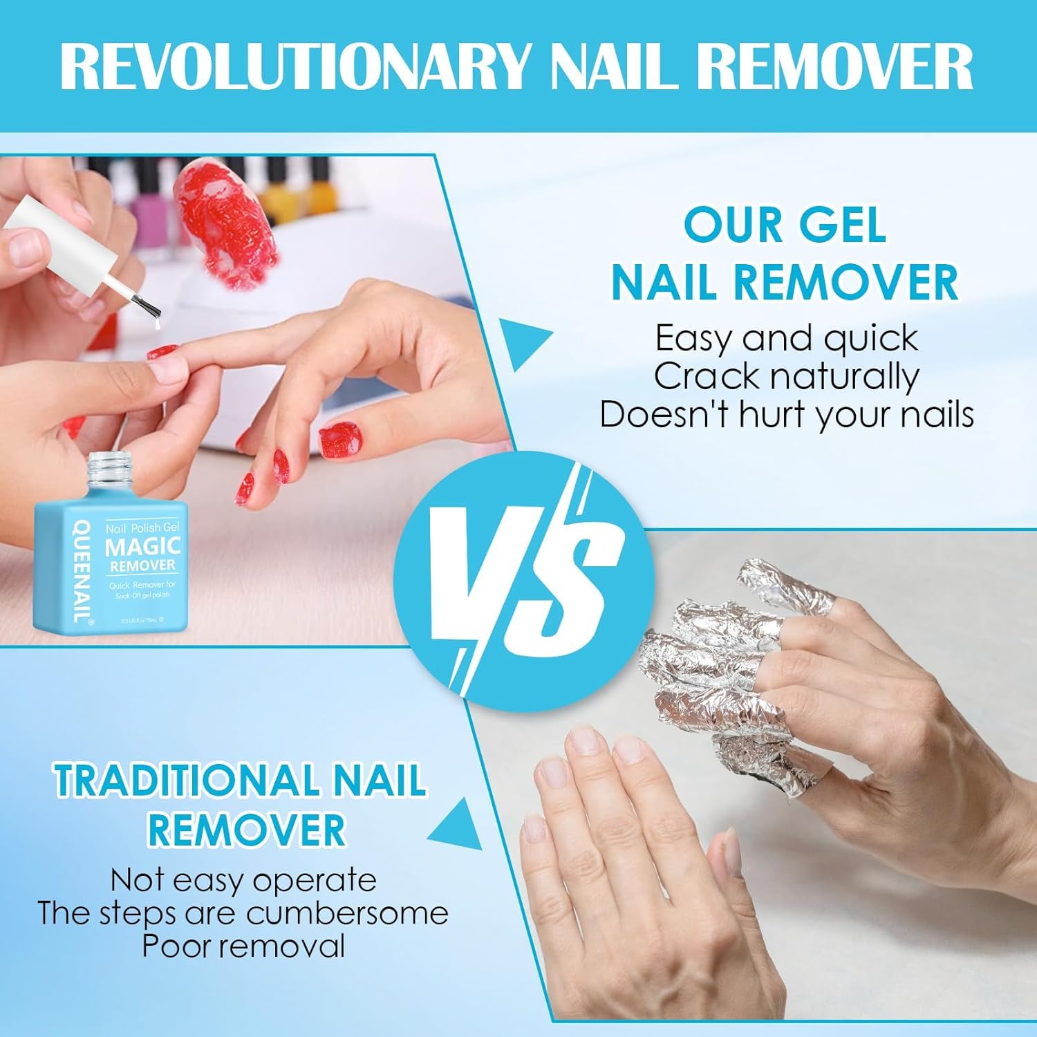 500Pcs Nail Wipes Cotton Pad Lint Free, Nail Cotton Pads,Lint Free Wipes for Acrylic Nails