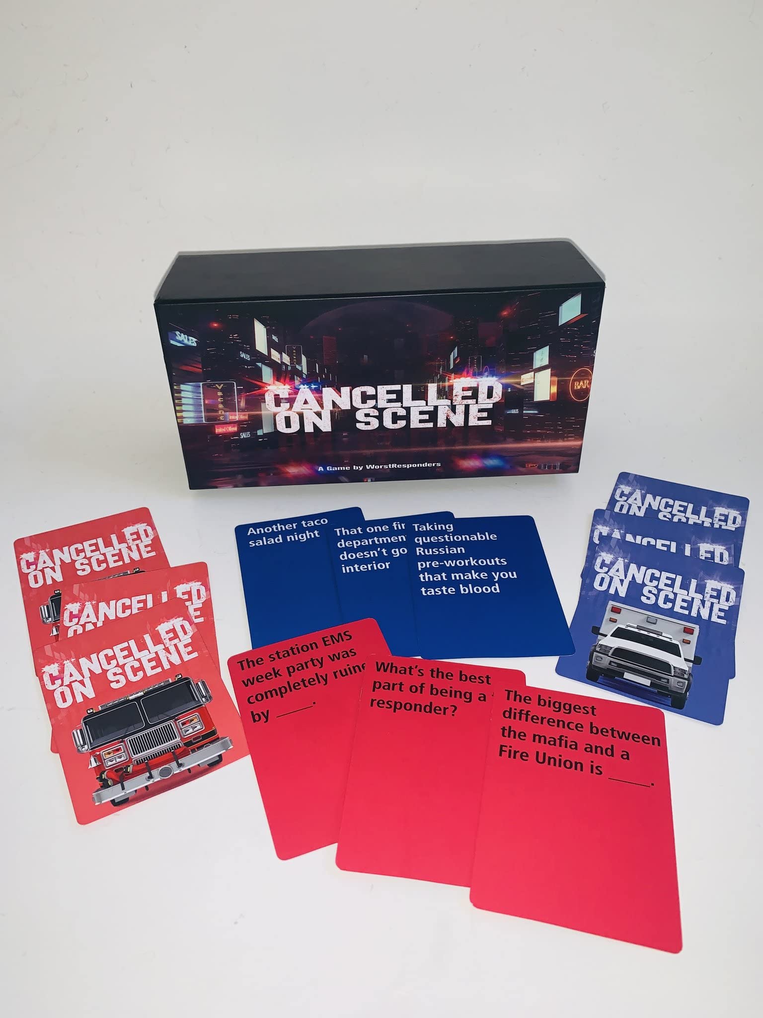Cancelled On Scene Card Game - Adult Game Night - Gift for EMS, Firefighters, First Responders, & Health Care Workers - Group Paramedic Board Game