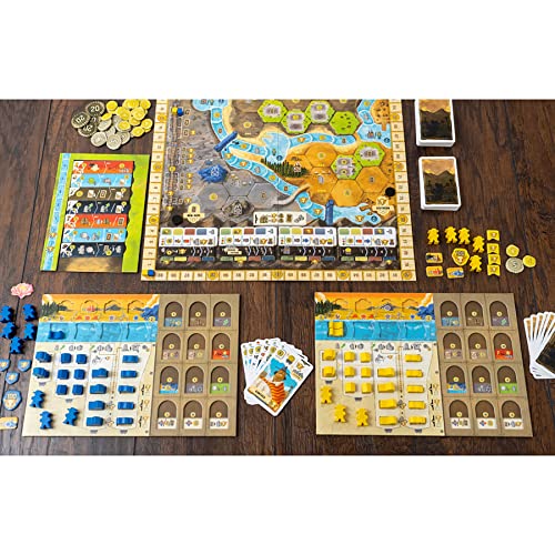 Capstone Games: Boonlake Hand Management, Exploration Strategy Board Game, 1-4 Players, Ages 14+, 40 Minute per Player Game Play Multicolor