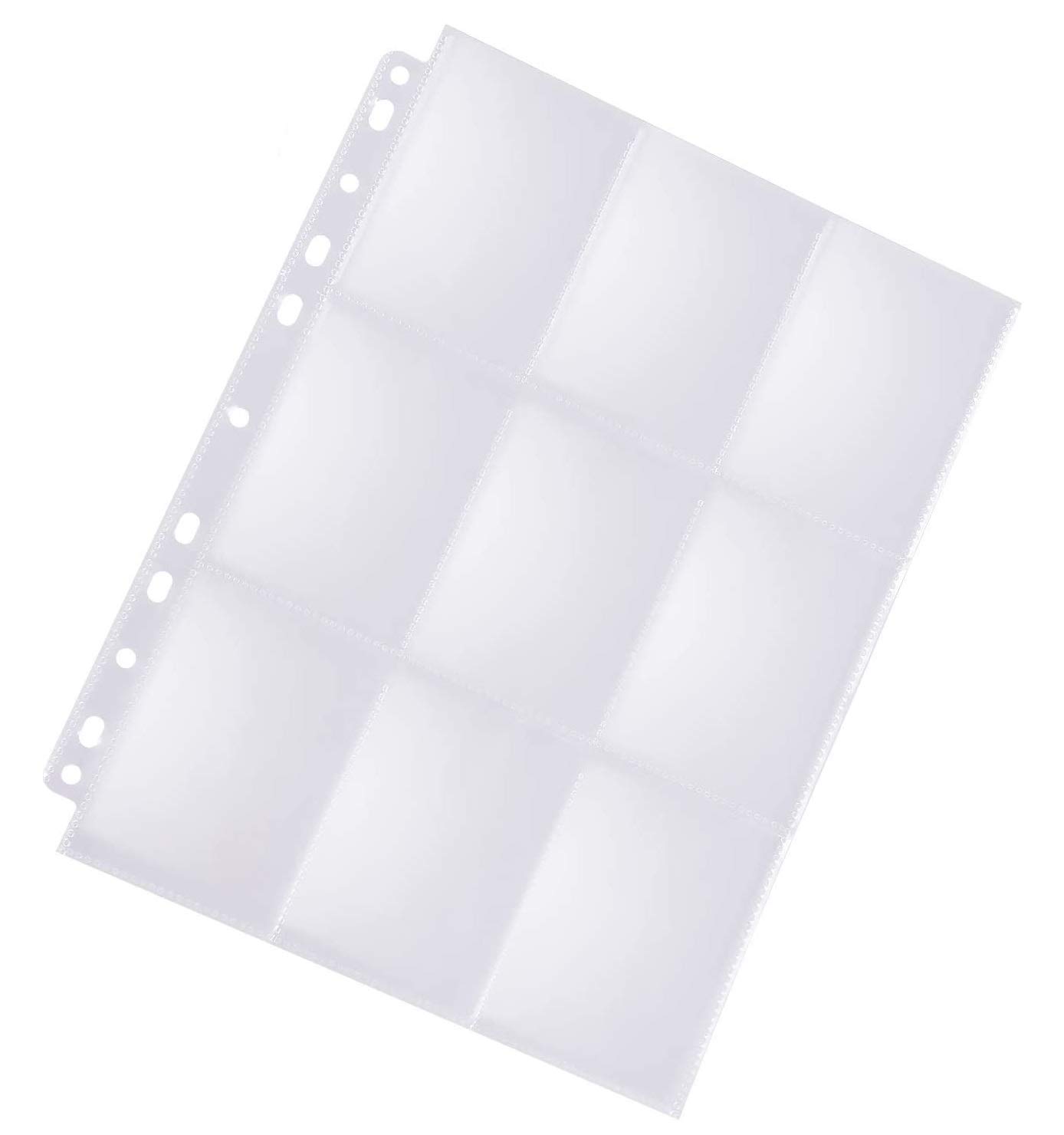 CARDALLTRY Trading Card Sleeves 540 Pockets Transparent Waterproof Game Card Sleeves Card Collection Binder (30 Pages)