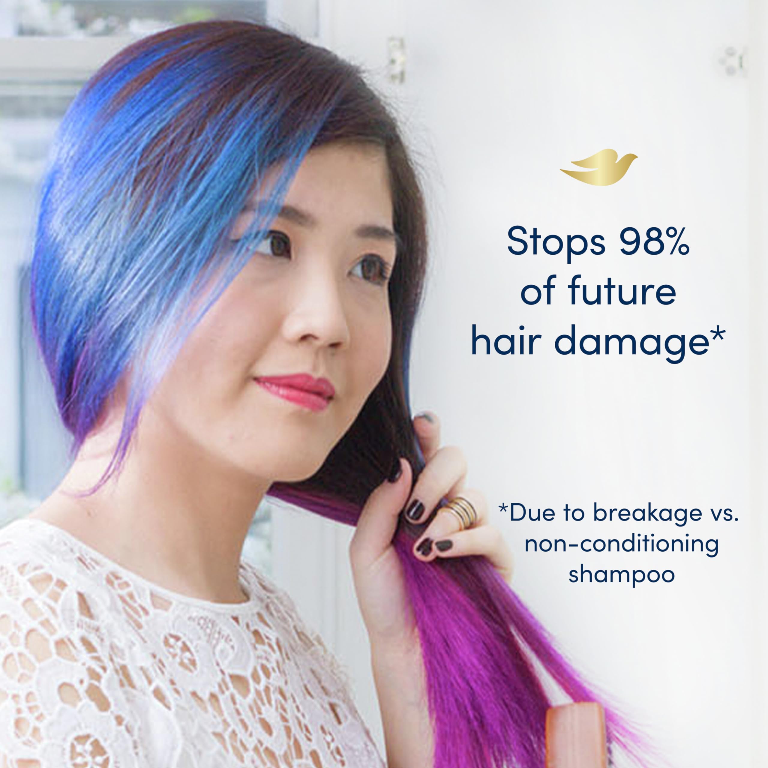 Dove Nutritive Solutions Strengthening Shampoo Intensive Repair 4 Count Formula for Damaged Hair Dry Hair Shampoo With Keratin Actives 12 oz