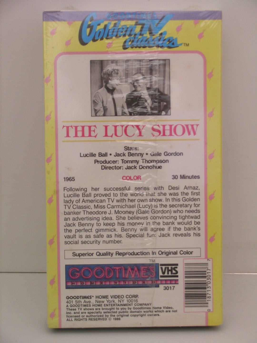 Golden TV Classics---"The Lucy Show"---VHS Video Tape