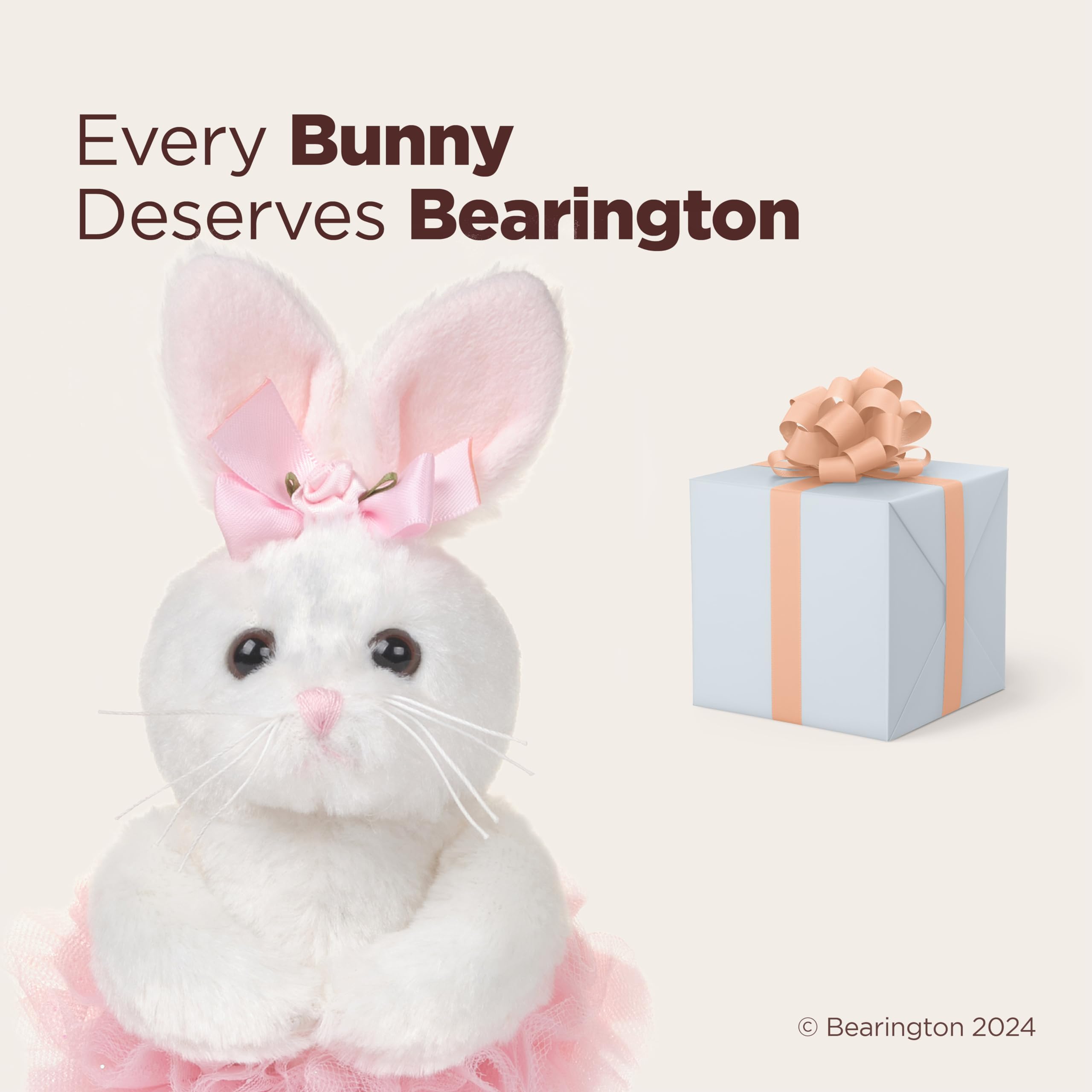 Bearington Lil’ Twirls Ballerina 6 Inch Bunny Stuffed Animal - Stuffed Bunny - Ballerina Bunny