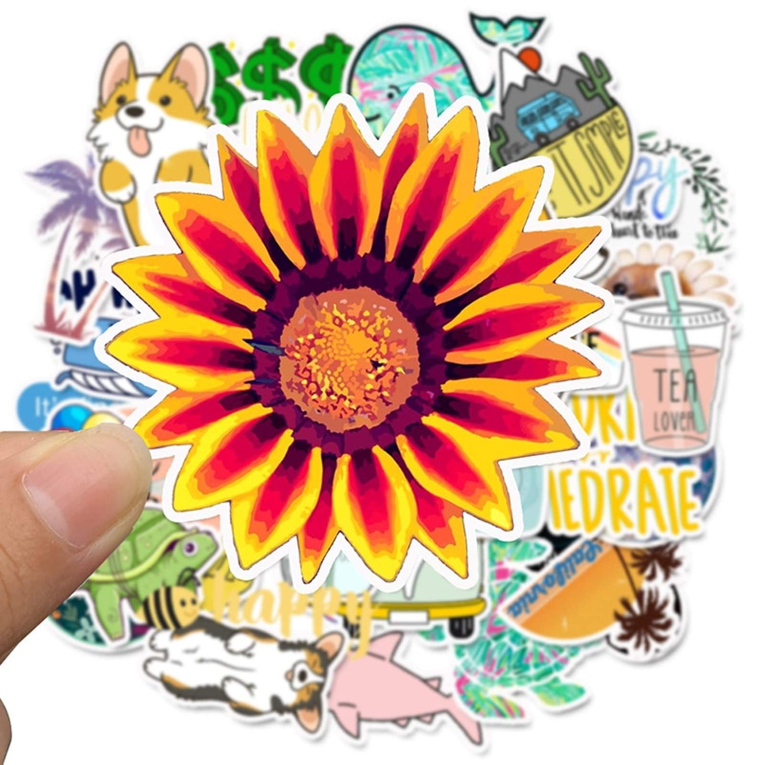 50 PCS Vsco Stickers Pack for Kawaii Girl Things On Laptop Fridge Phone Skateboard Suitcase Waterproof Sticker