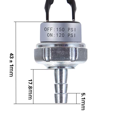 Air Pressure Switch 150 PSI Pressure Switch 120 PSI Pressure Switch Air Compressor Pressure Switch 150PSI Pressure Switch Pressure Controller 120PSI Pressure Switch 120V AC Pressure Switch