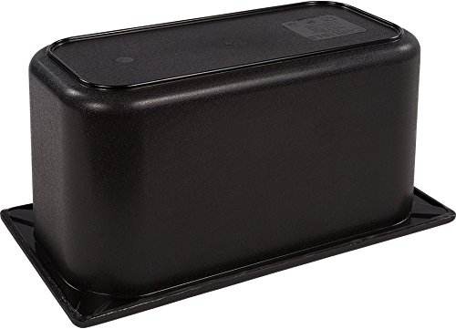 Carlisle FoodService Products CM110303 Coldmaster ABS Third-Size Divided Food Pan, 3.40 qt. Capacity, 12.68" x 6.89" x 6.01", Black