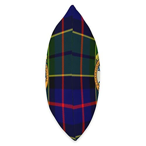 Bagtown Clans Forsyth Clan Scottish Crest and Tartan Throw Pillow, 16x16, Multicolor