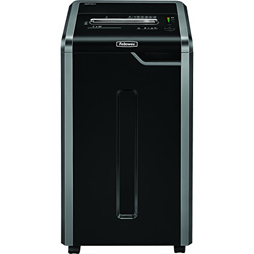 Fellowes Powershred 325Ci 100% Jam Proof 22-Sheet Cross-Cut Commercial Grade Paper Shredder (3831001) , Black