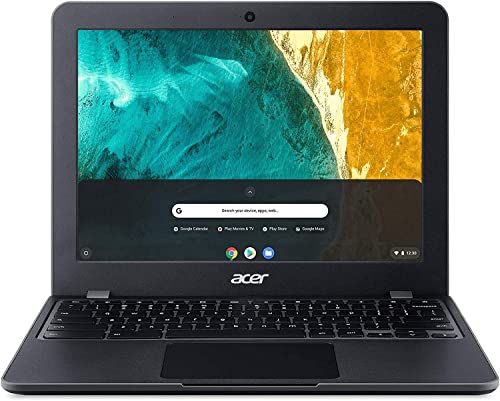 acer Flagship Chromebook 12" HD+ Display Laptop for Student, Intel Celeron N4020 Up to 2.8GHz, 4GB LPDDR4, 32GB eMMC, Webcam, WiFi 5, Zoom Meeting, Chrome OS w/Accessories