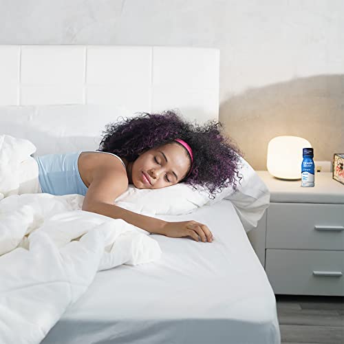 Dream Water Sleep Aid Supplement Drink; Melatonin 5mg, GABA, 5-HTP; Zero Sugar, Natural Flavors, No Added Colors, 2.5 oz Liquid Sleep Shots, Snoozeberry, 4-Count