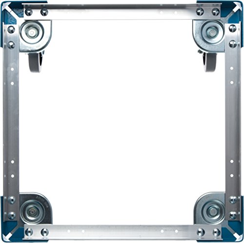 Carlisle FoodService Products E-Z Glide Dishwashing Racks Dolly with Handle for Kitchen and Restaurants, Aluminum, 20.63 X 20.63 X 6.63 Inches, Blue