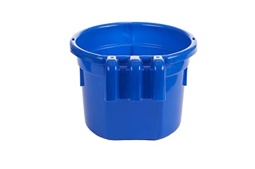 Fence Feed Bucket - Little Giant - 8 Quart Hook Over Feed Pail (Blue) (Item No. CPHBLUE)