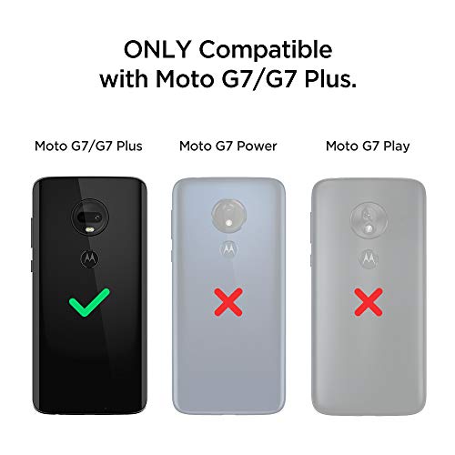 Spigen Rugged Armor Designed for Moto G7 Case/Designed for Moto G7 Plus Case (2019) - Matte Black
