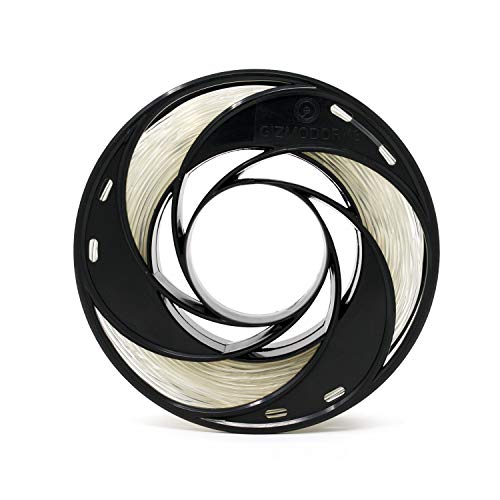 Gizmo Dorks Nylon Filament for 3D Printers 1.75mm 200g, Natural Clear